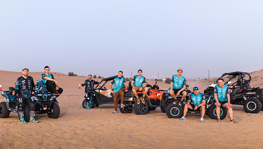 Driving with CFMOTO thunder racing team in ABU DHABI