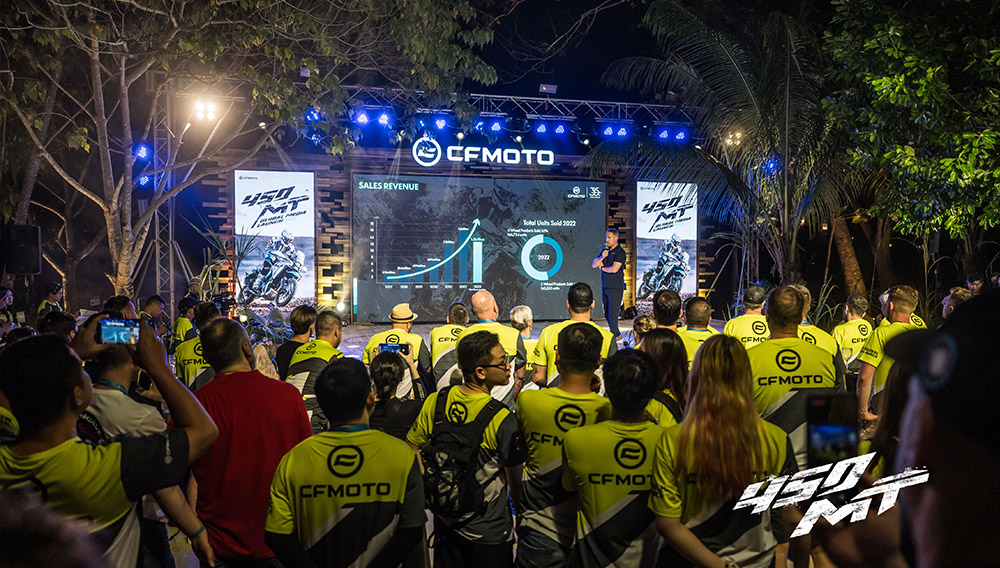 CFMOTO 450MT gets rolling with spectacular global launch in the Philippines
